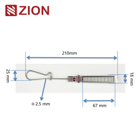 FTTH stainless steel flat cable drop clamp FTTH stainless steel wire ...