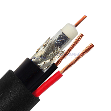 HD70+2×0.50 75 Ohm CCTV Coaxial Cable from China manufacturer - Zion Communication