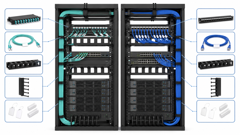 AI Data Center Fiber & Copper Cabling BOM Guide - Zion Communication